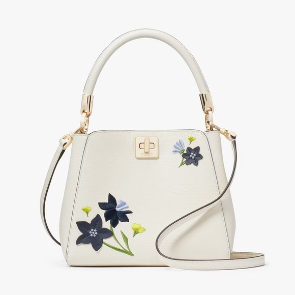 kate spade | Bags | Kate Spade Phoebe Floral Applique Top Handle ...